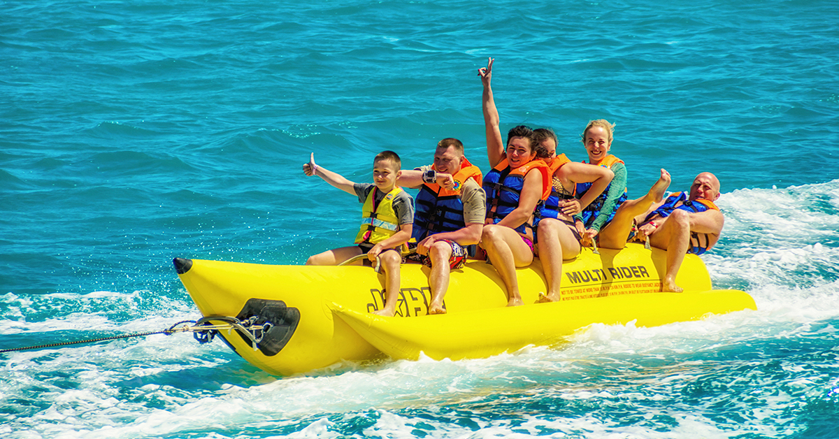 $29 por 1 Paseo en Banana Boat para 2 personas + Instrucciones + Equipo ...